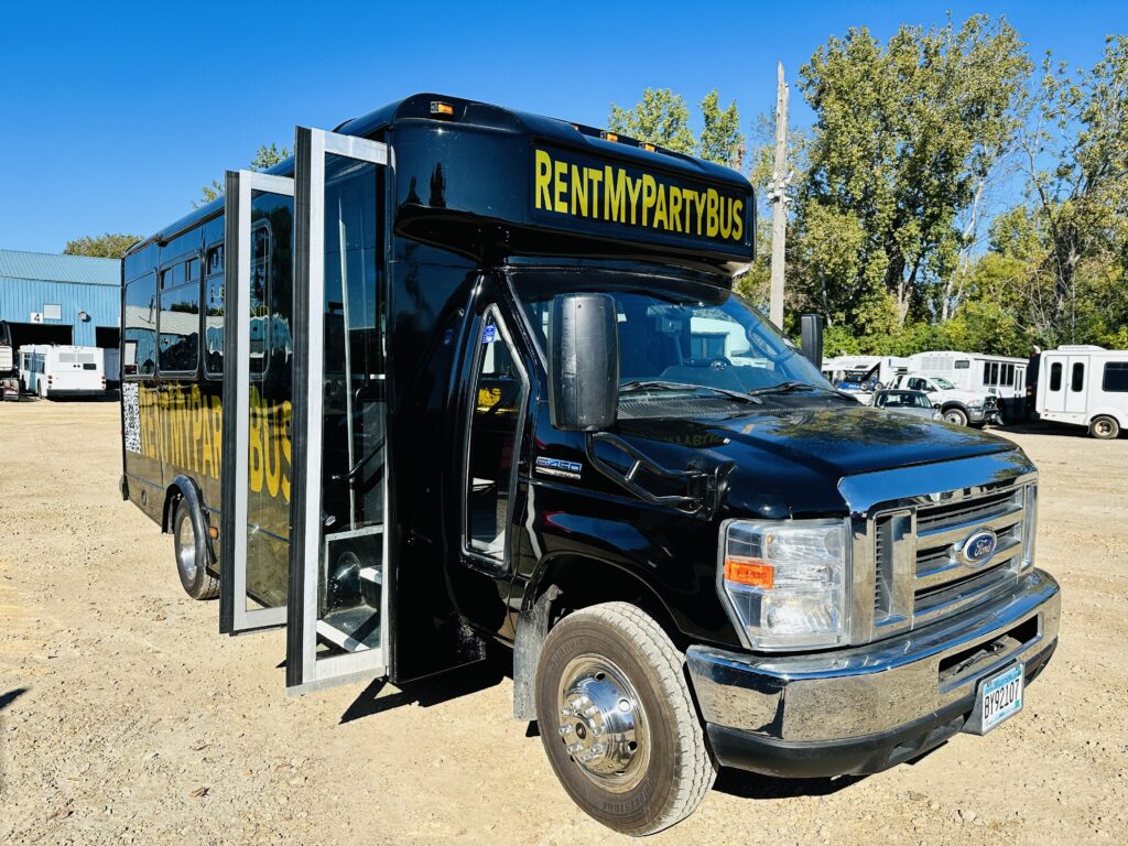 The Golden Bachelor Party Bus - Rent My Party Bus